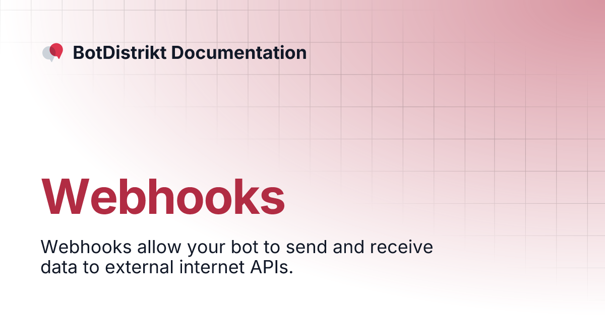 Webhooks | BotDistrikt Documentation